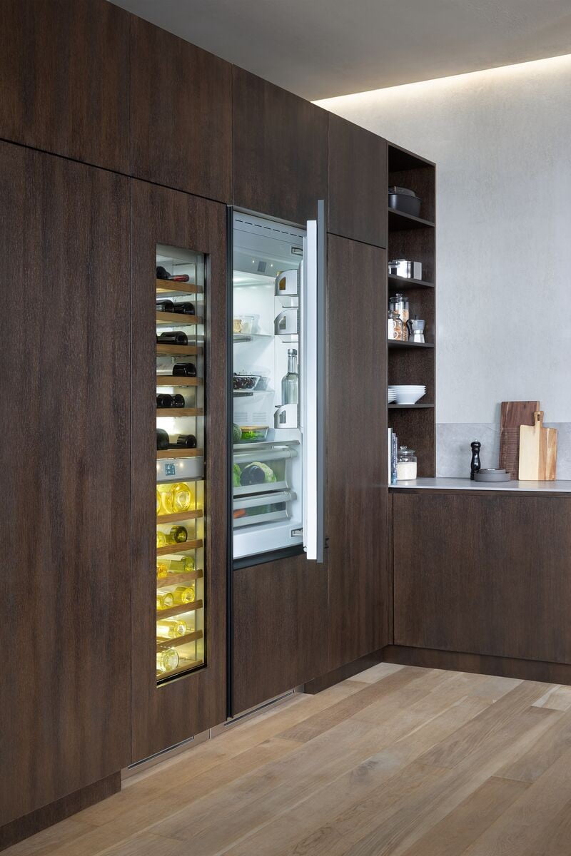 ADEGA BERTAZZONI WC605BLP2T DE EMBUTIR FLUSH PARA REVESTIR 80 GARRAFAS ...